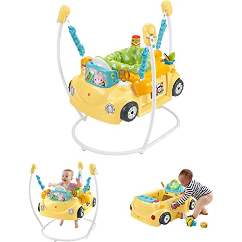 Fisher-Price Baby To Toddler Learning Toy 2-In-1 Servinā Up Fun Jumperoo Activity Center With Music Lights And Shape Sorting Puzzle Play