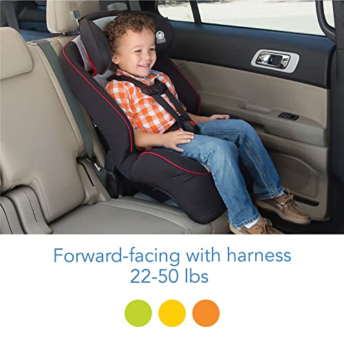 Cosco Empire All-in-One Convertible Car Seat, Extended Use All-in-One Car Seat: Rear-Facing 5-40 pounds, Forward-Facing Harness 22-50 pounds, and Belt-Positioning 40-80 pounds, Spring Petals