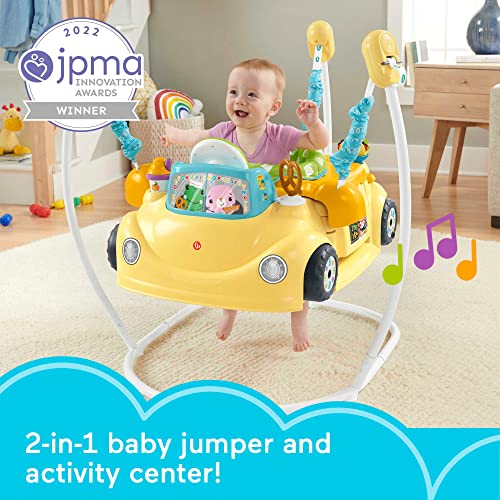 Fisher-Price Baby To Toddler Learning Toy 2-In-1 Servinā Up Fun Jumperoo Activity Center With Music Lights And Shape Sorting Puzzle Play
