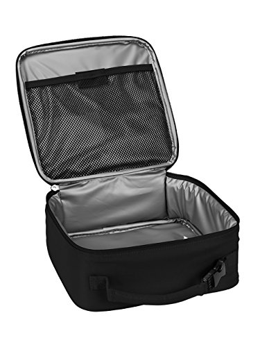 LEGO Lunch Bag, Durable and Insulated, with Mesh Pouch and Zip Compartment, Perfect for On-the-Go Meals, Black