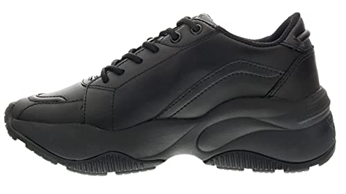 Versace Jeans Couture Black Signature Classic Lace Up Sneakers 9 for Womens