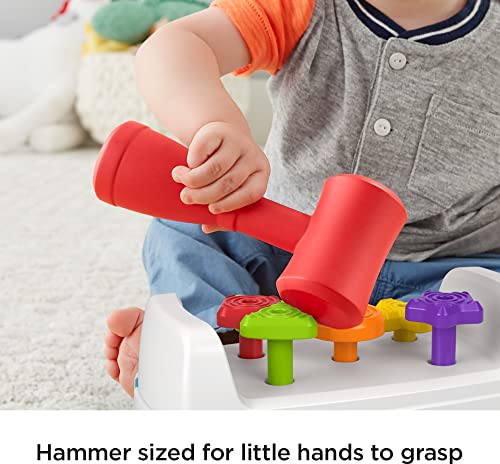 Fisher-Price Toddler Toy Tap & Turn Bench Pretend Tools 2-Sided Construction Set For Ages 1+ Years