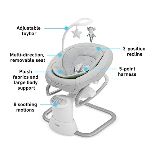 Graco, Soothe My Way Swing with Removable Rocker, Madden