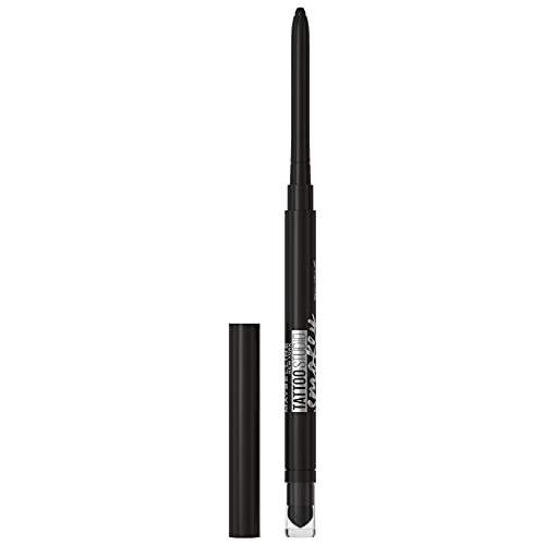 Maybelline TattooStudio Waterproof Mechanical Gel Eyeliner Pencil Makeup, Smokey Black, 1 Count