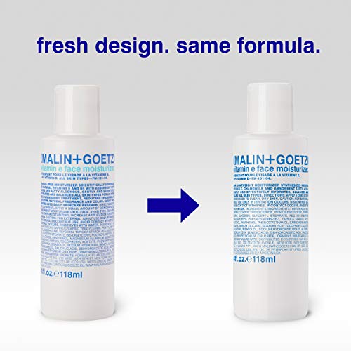 Malin + Goetz Vitamin E Face Moisturizer, 4.0 Fl Oz (Pack of 1)