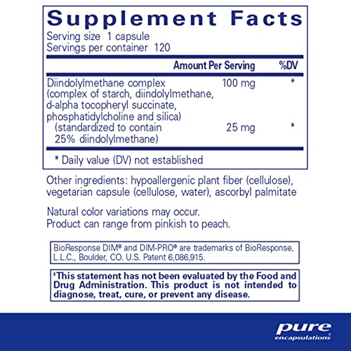 Pure Encapsulations DIMPRO 100 | Antioxidant Supplement to Support Hormone Metabolism, and Breast Health* | 120 Capsules