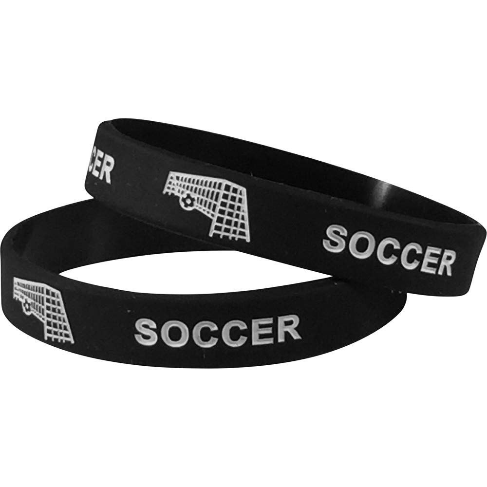 Express Medals Boys Soccer Trophy Award Kits That Include Silicone Soccer Wrist Band Awards (Pack of 10)