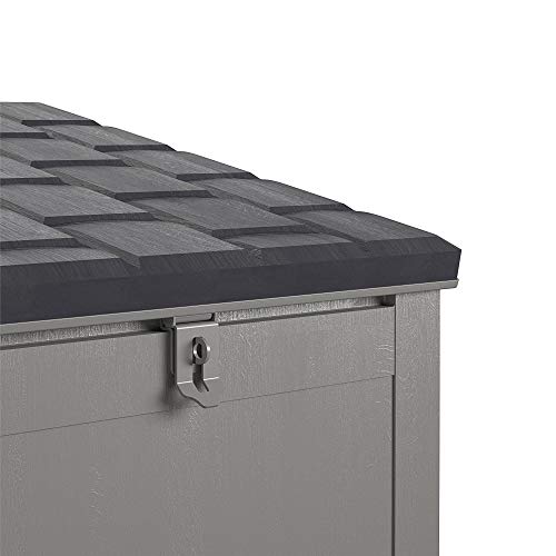 CoscoProducts COSCO 88333BGY1E BoxGuard Large Lockable Package Delivery and Storage Box, 6.3 cubic feet, Black/Grey