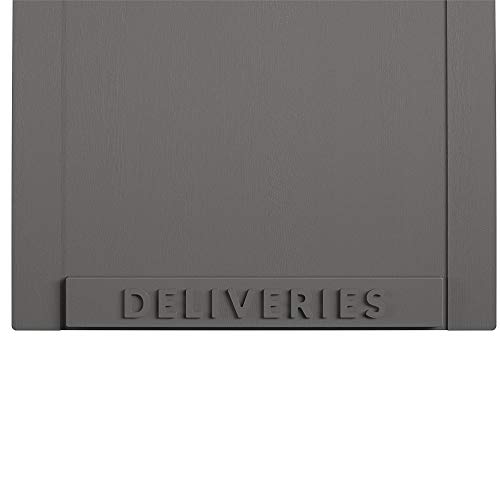 CoscoProducts COSCO 88333BGY1E BoxGuard Large Lockable Package Delivery and Storage Box, 6.3 cubic feet, Black/Grey