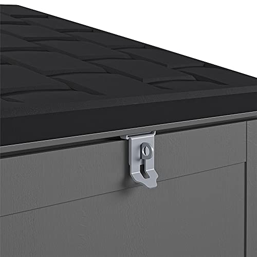 CoscoProducts COSCO 88333BGY1E BoxGuard Large Lockable Package Delivery and Storage Box, 6.3 cubic feet, Black/Grey