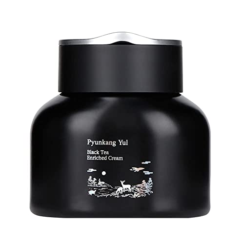yunkang Yul Black Tea Enriched Cream, Korean Anti-Aging Face Cream Moisturizer for Women, Wrinkle Care, Skin Brightening with Peptide and Adenosine 60ml