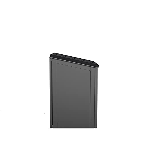 CoscoProducts COSCO 88333BGY1E BoxGuard Large Lockable Package Delivery and Storage Box, 6.3 cubic feet, Black/Grey