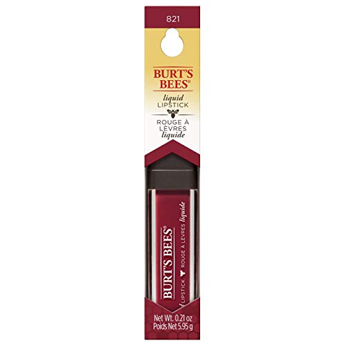 Burt's Bees 100% Natural Glossy Liquid Lipstick, Drenched Dahlia, 1 Tube