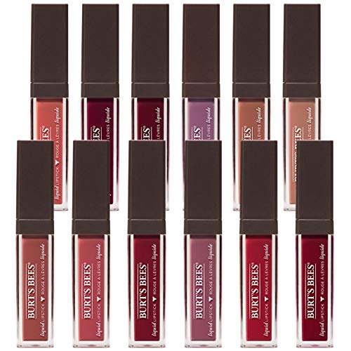 Burt's Bees 100% Natural Glossy Liquid Lipstick, Drenched Dahlia, 1 Tube