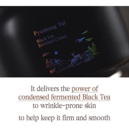 yunkang Yul Black Tea Enriched Cream, Korean Anti-Aging Face Cream Moisturizer for Women, Wrinkle Care, Skin Brightening with Peptide and Adenosine 60ml