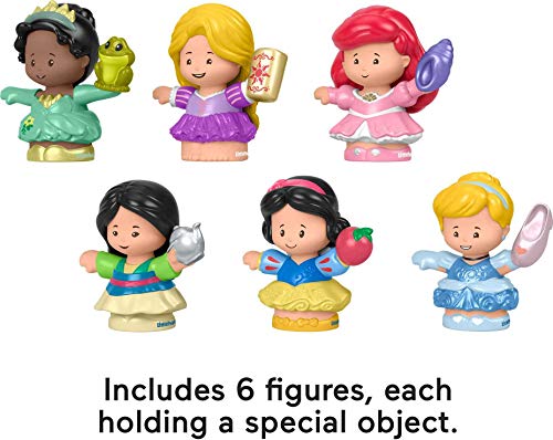 Disney Princess Toddler Toys Little People Gift Set With 6 Character Figures For Pretend Play Ages 18+ Months [Amazon Exclusive]
