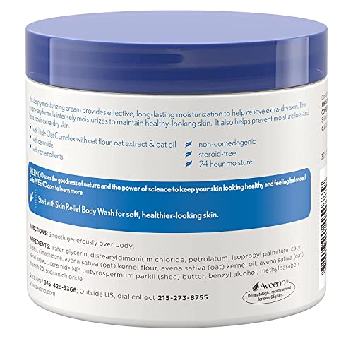 Aveeno Skin Relief Intense Moisture Repair Cream, 11 oz (Pack of 3)