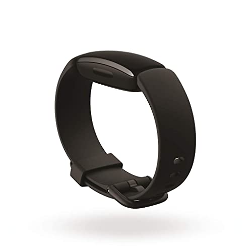 Fitbit Inspire 2 Health & Fitness Tracker with a Free 1-Year Premium Trial, 24/7 Heart Rate, Black/Black, One Size (S & L Bands Included) (Renewed)