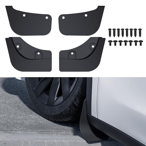 Topfit for Tesla Model Y Mud Flaps Car Mud Guards Defender Wheel Tire Mud Flaps Splash Guard for Tesla Model Y Accessories (Set of 4)