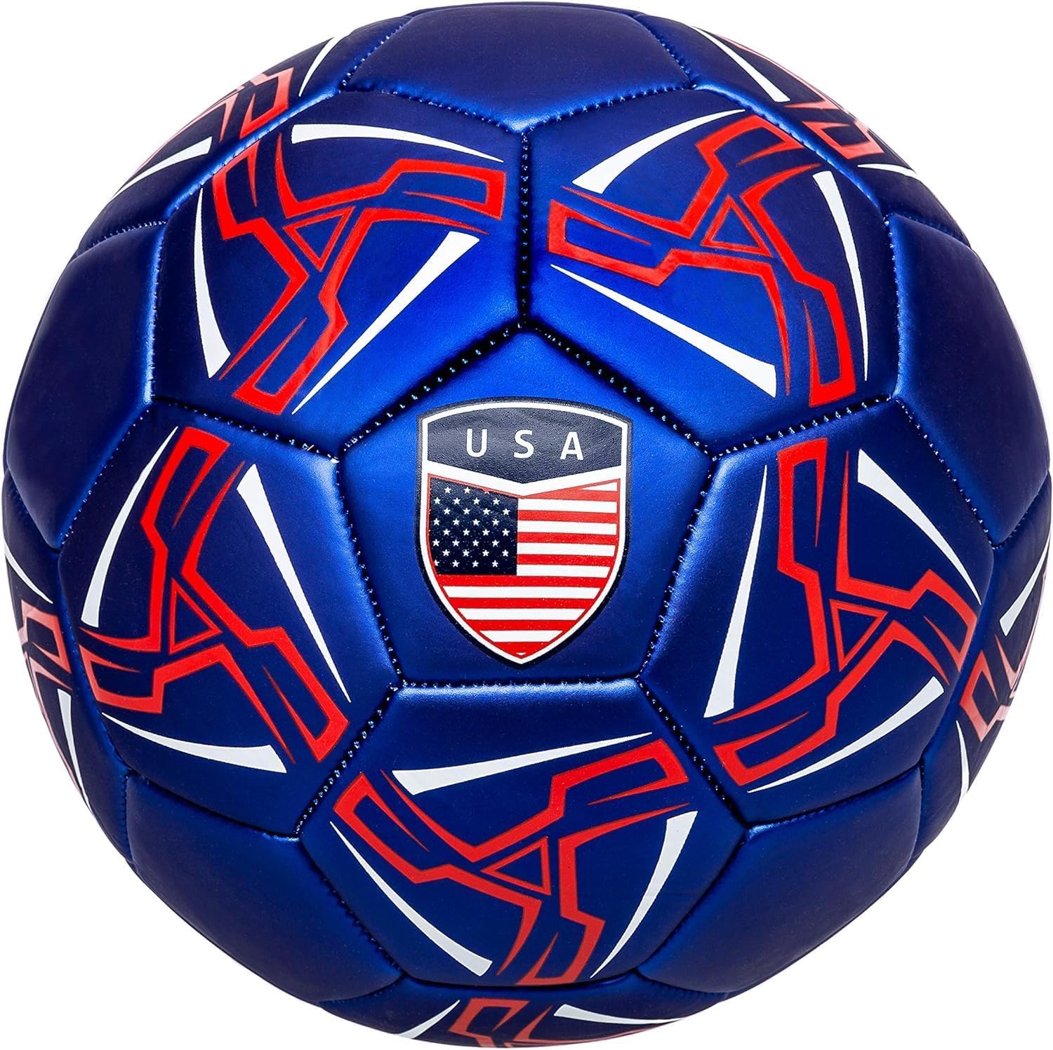 Western Star Game and Match USA Mexico Soccer Ball - Size 4 and Size 5 - Thick 4-Ply Shell - Performance - Ideal for Youth Training and Games for Kids 8-12 Teens 13-16