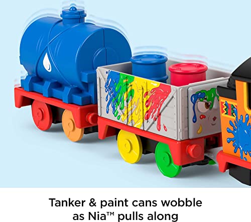Thomas & Friends Motorized Toy Train Talking Nia Battery-Powered Engine with Character Phrases & Sounds for Ages 3+ Years