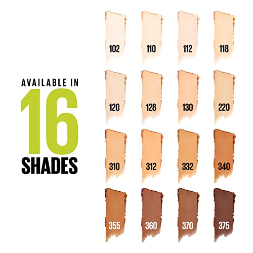 Maybelline Super Stay Up to 24HR Hybrid Powder-Foundation, Medium-to-Full Coverage Makeup, Matte Finish, 310, 1 Count