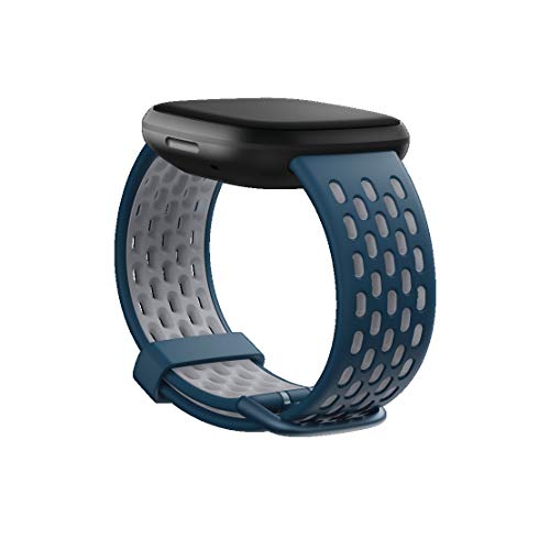 Fitbit Versa 3/sense,sport Band,sapphire/fog Grey,small