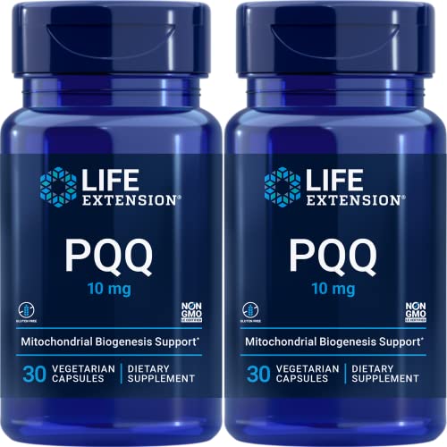 Life Extension PQQ Caps with PQQ 10 mg, 30 Vcaps (2 Pack)