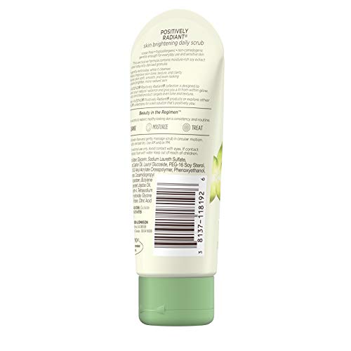 Aveeno Positively Radiant Skin Brightening Exfoliating Daily Facial Scrub ,2.0 oz