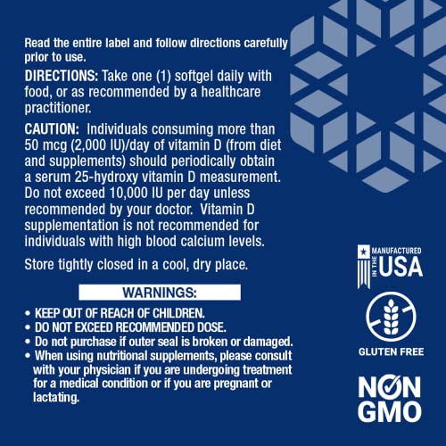 Life Extension Vitamin D3 25 mcg (1000 IU) β Promotes Bone Health, Brain Health An Immune Function β Non-GMO β Gluten-free β 250 Softgels