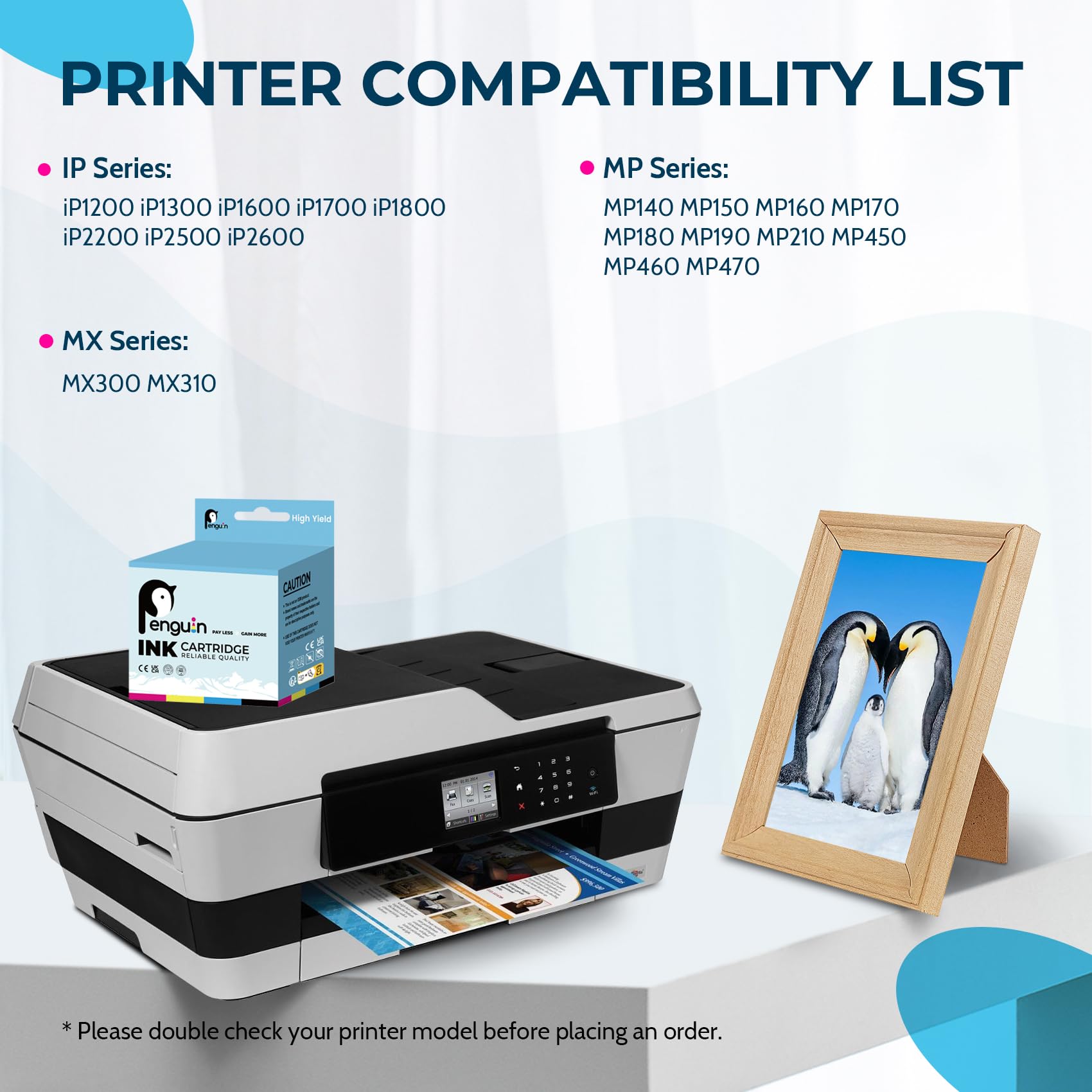 Penguin Remanufactured Printer Ink Cartridge Replacement for Canon PG-40 CL-41 (1 Black, 1 Color) Used fpr PIXMA iP1600 MP160 MP180