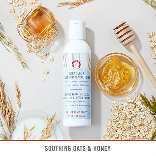 First Aid Beauty Ultra Repair Wild Oat Hydrating Toner, Alcohol-Free Calming Toner