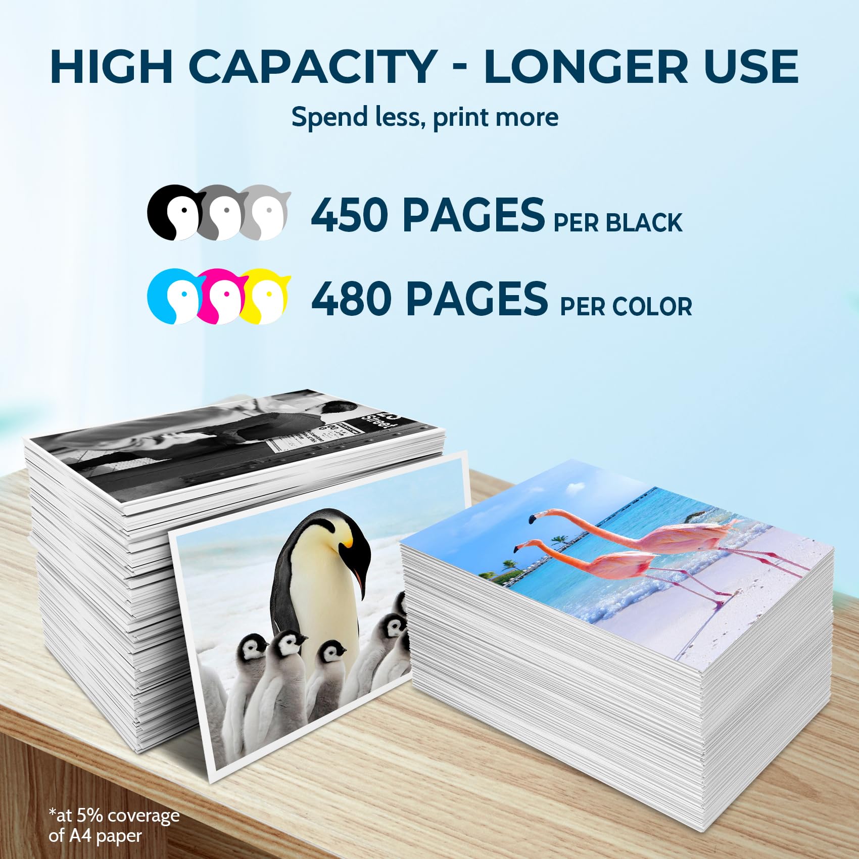 Penguin Remanufactured Printer Ink Cartridge Replacement for Canon PG-40 CL-41 (1 Black, 1 Color) Used fpr PIXMA iP1600 MP160 MP180