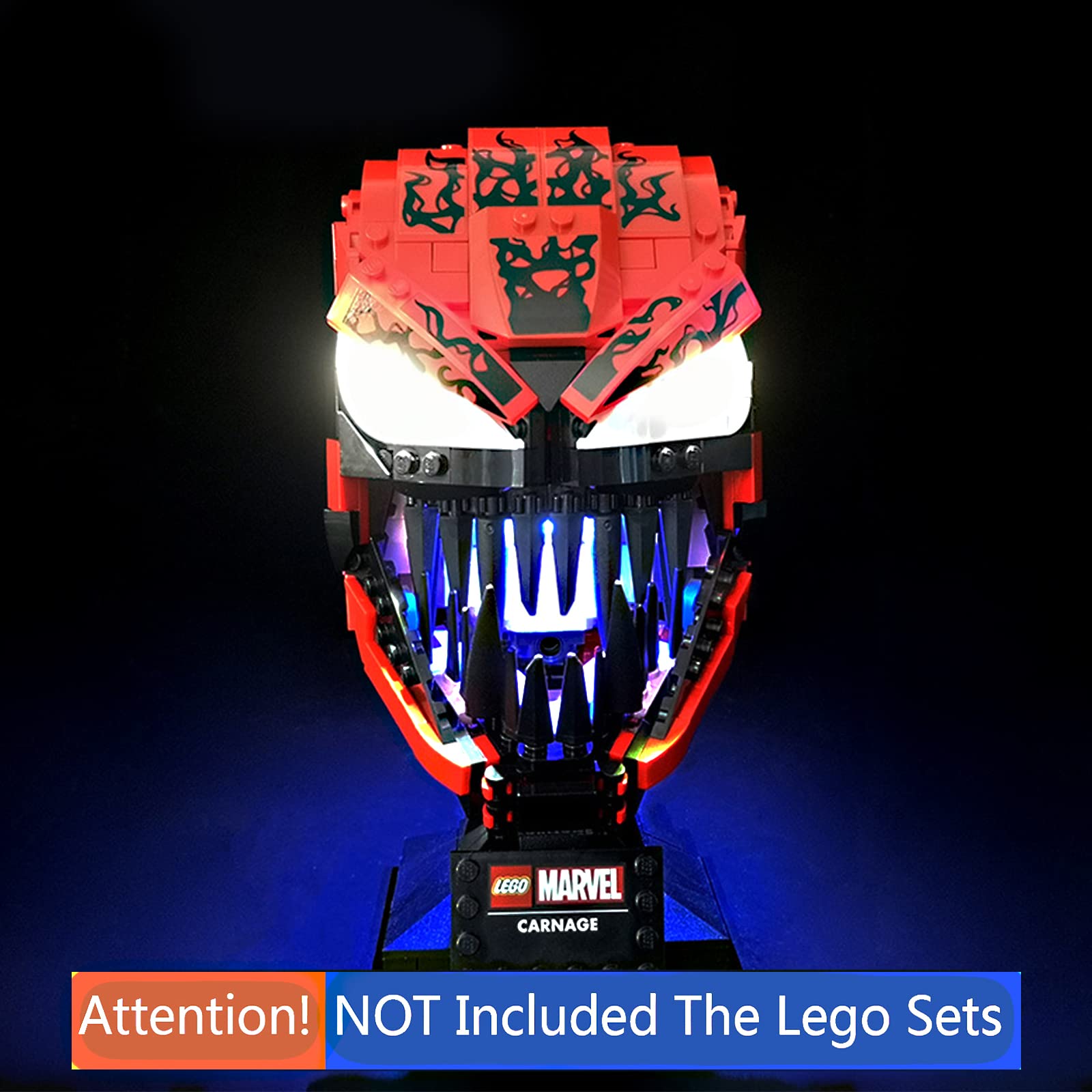 FRIFUN LED Light Set Compatible with Lego Carnage 76199 Building Model (NOT Included The Model Sets)