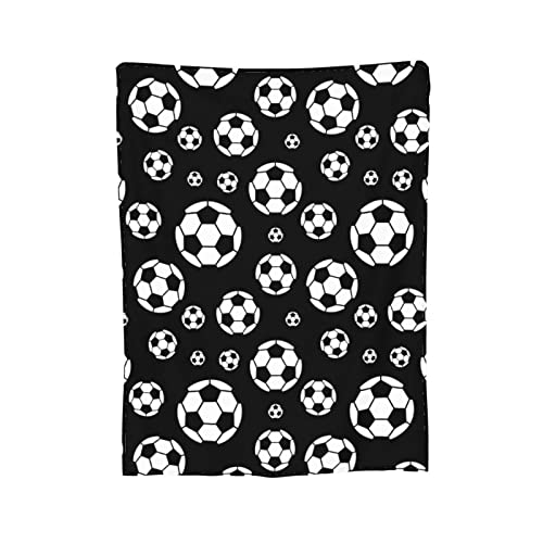 Ujalxwe Soccer Blanket,Soft Warm Lightweight Sofa Bed Throws Blanket All Season for Kids Adults Women Football Gift