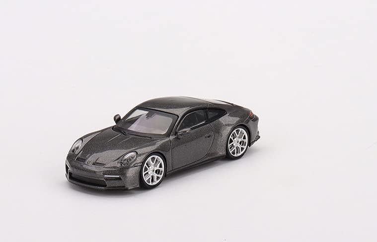 True Scale Miniatures Model Car Compatible with Porsche 911 (992) GT3 Touring (Agate Grey Metallic) Limited Edition 1/64 Diecast Model Car MGT00373