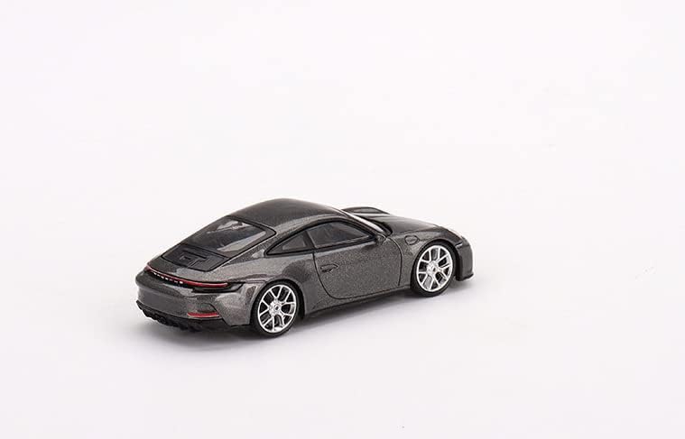 True Scale Miniatures Model Car Compatible with Porsche 911 (992) GT3 Touring (Agate Grey Metallic) Limited Edition 1/64 Diecast Model Car MGT00373