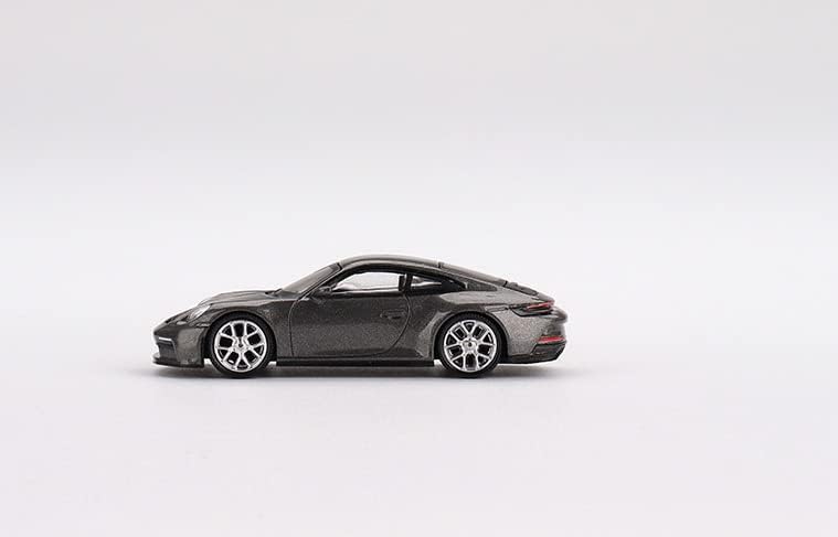 True Scale Miniatures Model Car Compatible with Porsche 911 (992) GT3 Touring (Agate Grey Metallic) Limited Edition 1/64 Diecast Model Car MGT00373