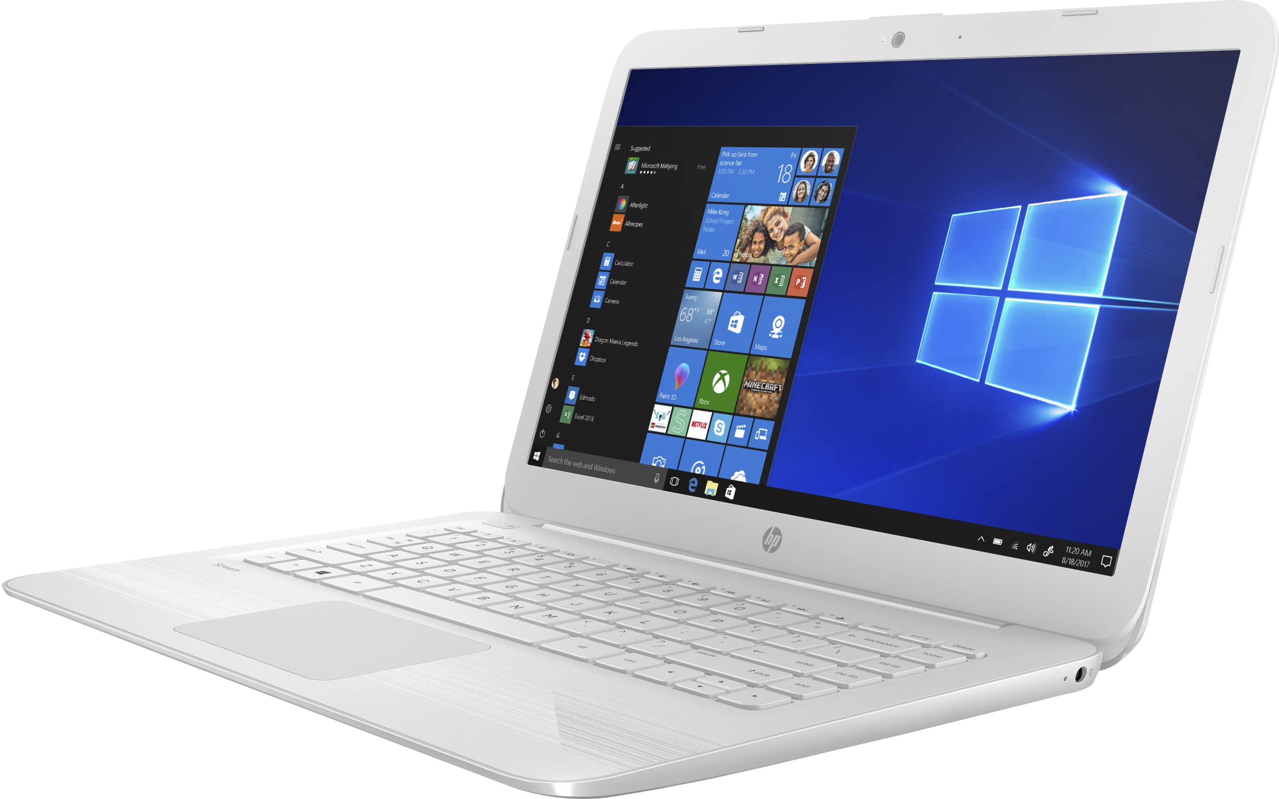 HP Stream - 14-cb117ds Laptop PC, Intel Celeron N4000, Windows 10 Home, 4GB RAM, 64GB eMMC (Renewed)