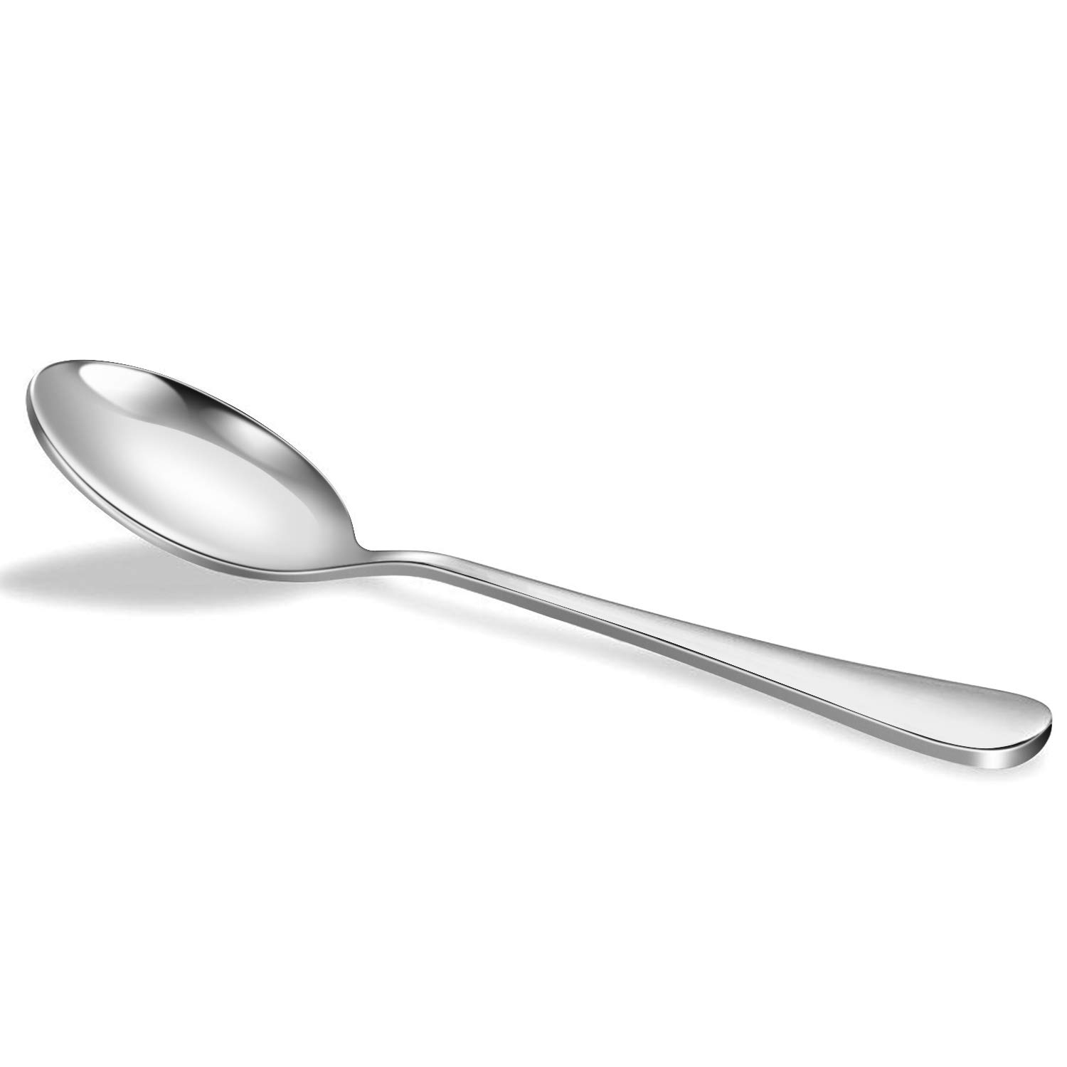 Hiware 12-Piece Dinner Spoons Set, Food Grade Stainless Steel Spoons Silverware for Home, Kitchen or Restaurant - Mirror Polished, Dishwasher Safe, 7.3 Inch