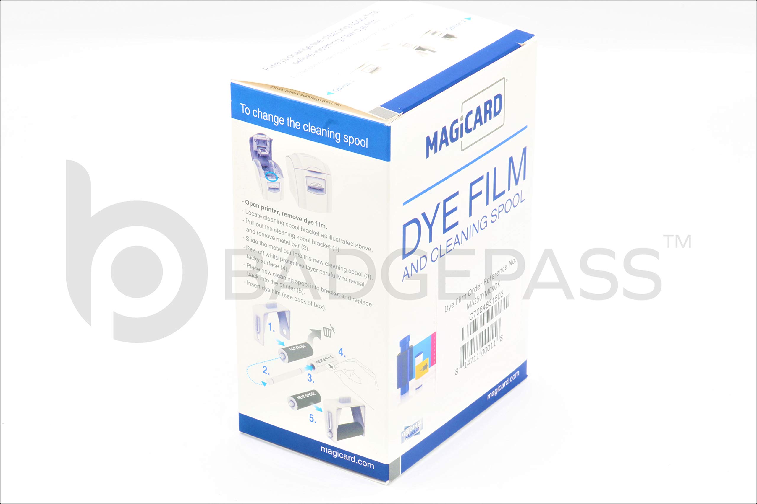 Magicard MA250YMCKOK Color Ribbon Kit (YMCKOK, 250 Prints) for Enduro and Rio Pro Series Card Printers Straight from Manufacturer