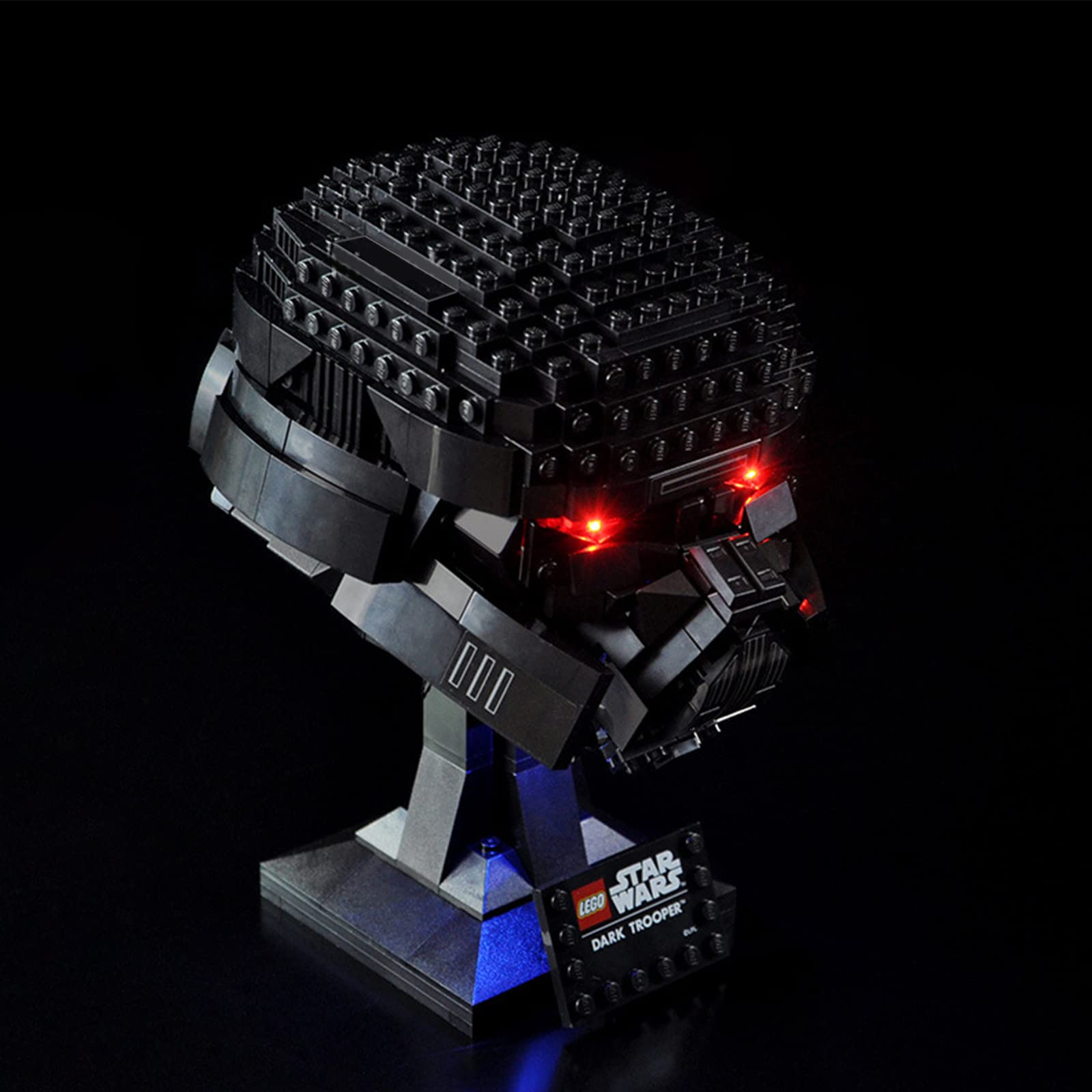 LED Light Set for Lego Dark Trooper Helmet 75343 (NOT Included The Lego Sets)