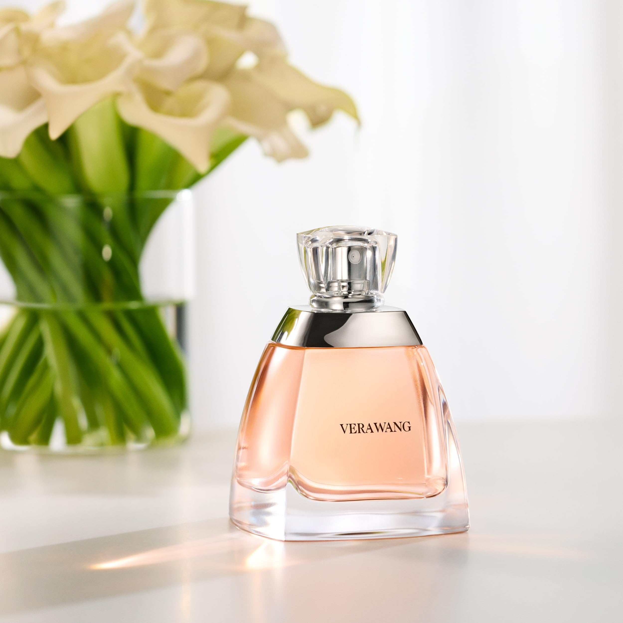 Vera Wang Eau de Parfum for Women - Delicate, Floral Scent - Notes of Iris, Lillies, & Sandalwood - Feminine & Subtle - 3.4 Fl Oz