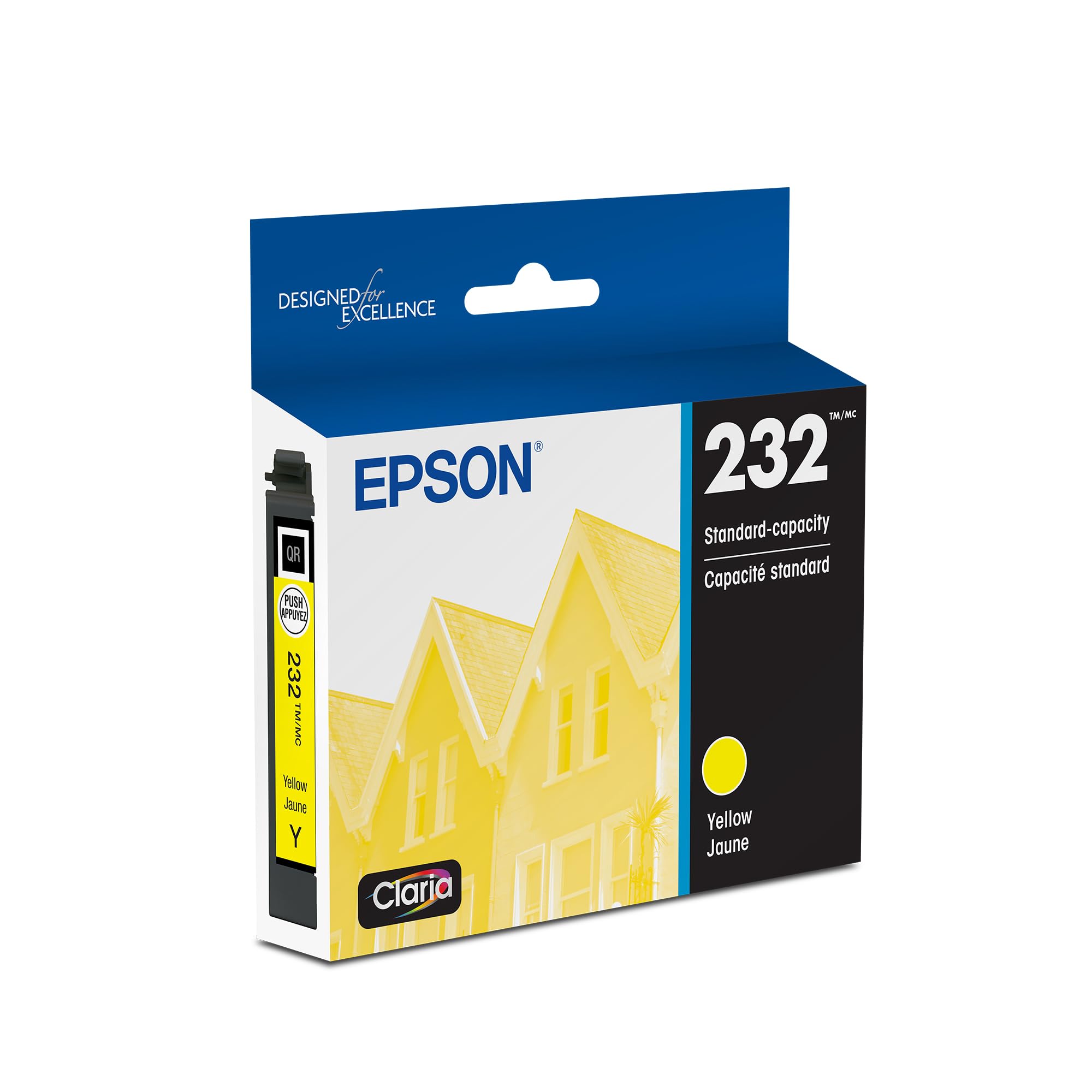 Epson T232 Yellow Ink Cartridge, Standard Capacity