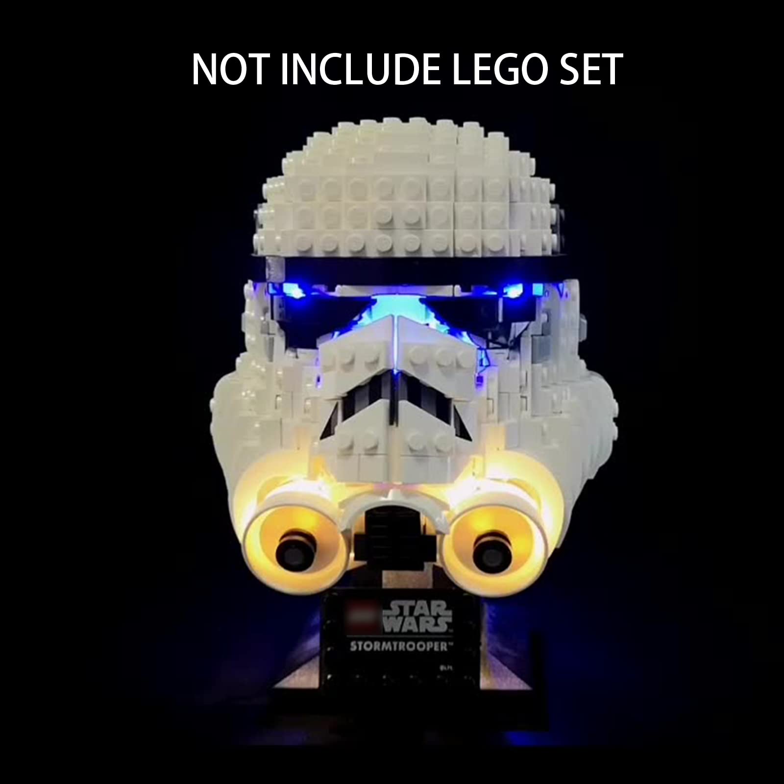 FRIFUN LED Light Set Compatible with Lego Stormtrooper Helmet 75276 (NOT Included The Model Sets)