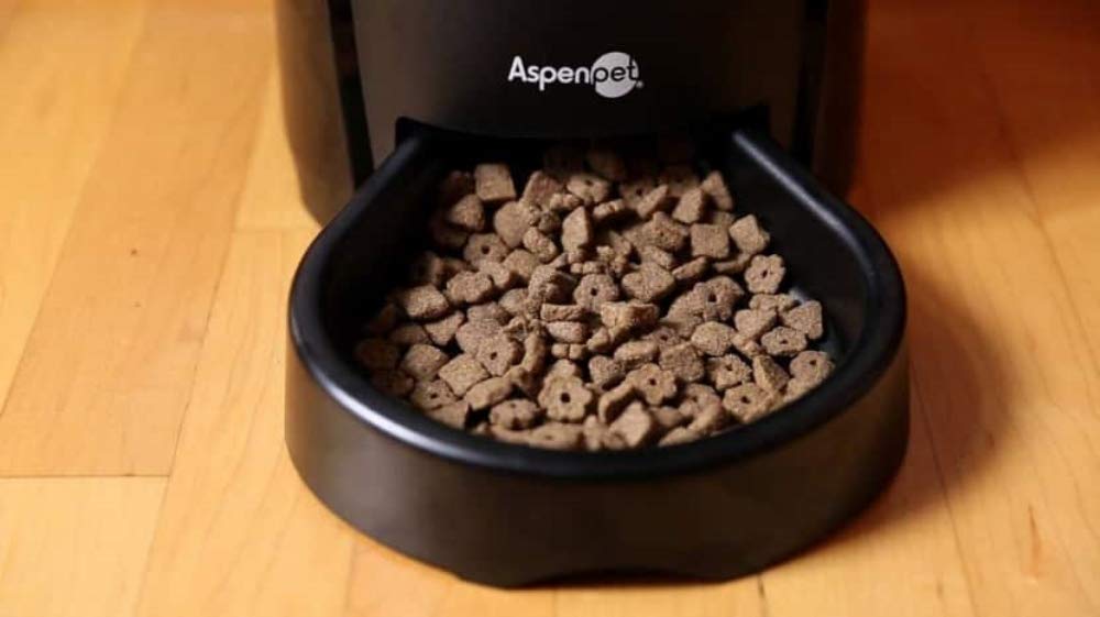 Petmate Aspen Pet Lebistro Programmable Cat & Dog Feeder 2 Sizes Black (24232), 18 Cups