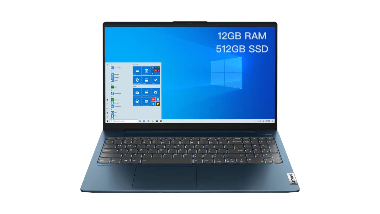 Newest Lenovo Ideapad 5i 15.6" FHD Touchscreen Laptop, Intel 4-Core i7-1165G7, 12GB DDR4 512GB SSD, Iris Xe Graphics, WiFi6, Type-C, HDMI, Backlit Keyboard, Fingerprint, Win11 Home (82FG015VUS, Blue)