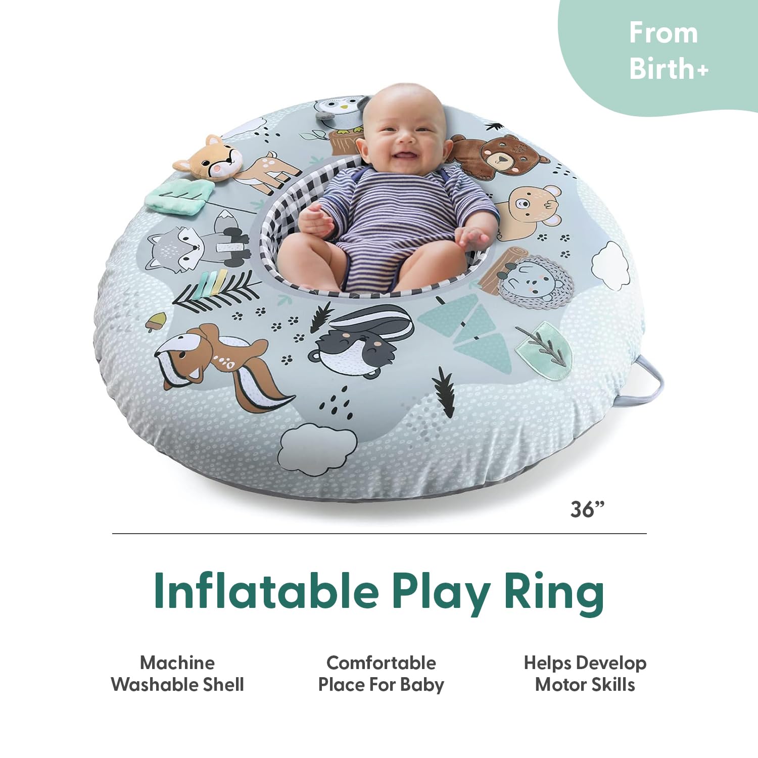 The Peanutshell Play Ring for Babies | Activity Center for Baby & Sensory Center for Sitting Up