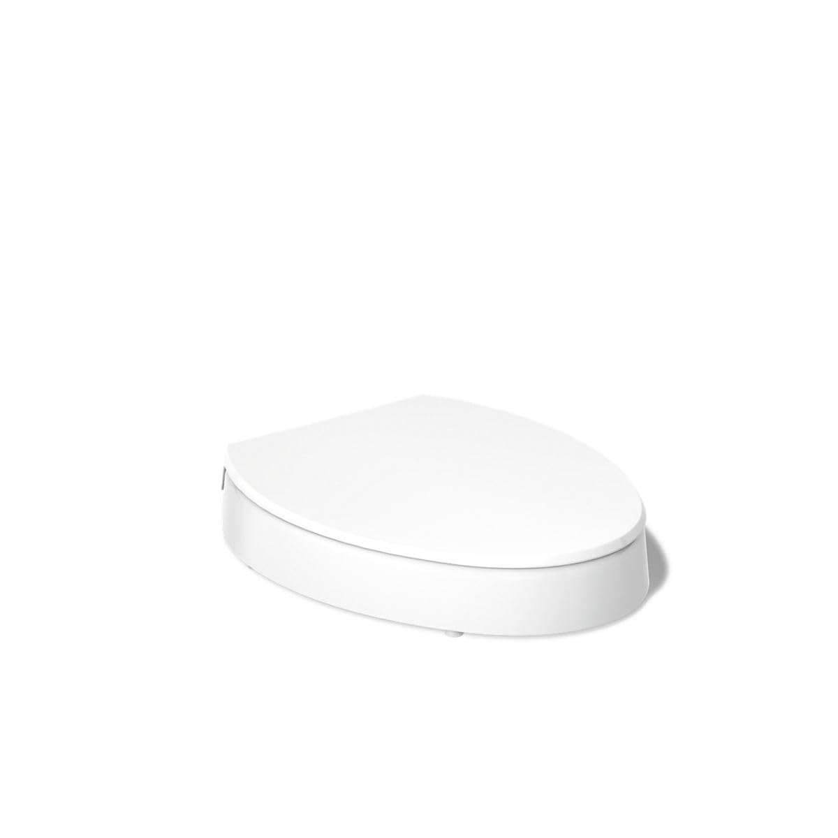 KOHLER Hyten Elevated Quiet-Close Elongated toilet seat, White