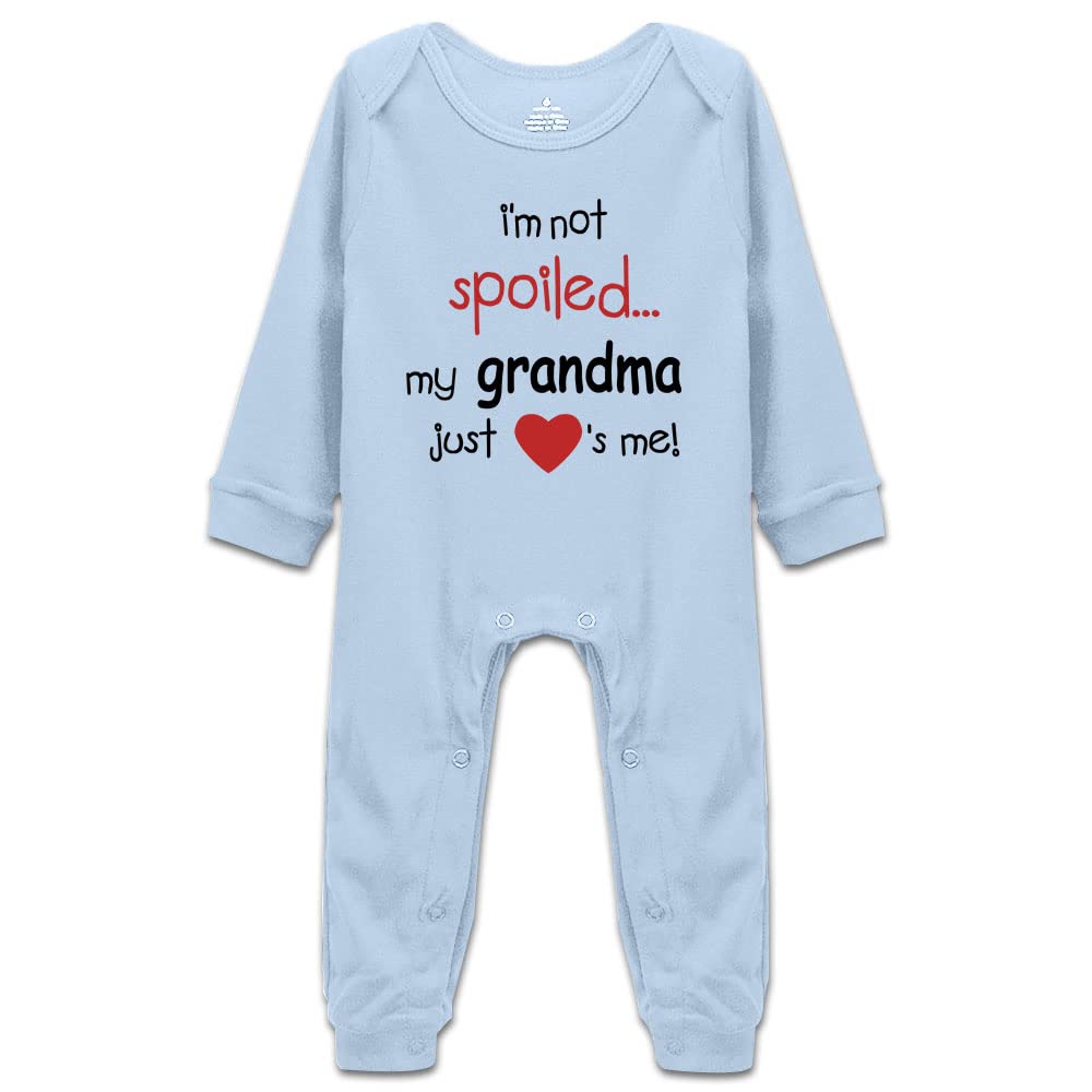 I'm Not Spoiled My Grandma Just Loves Me Baby Onesie Bodysuit Short Sleeve/Sleeveless/Long Sleeve Rompers
